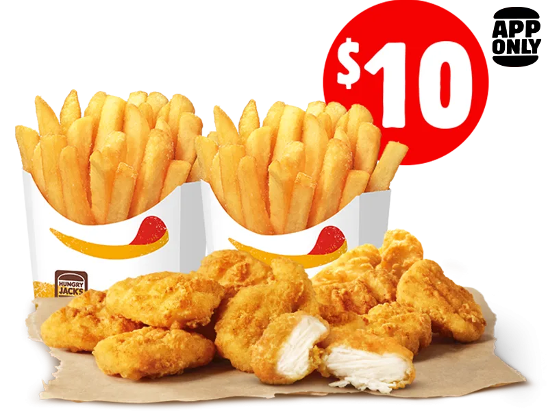 6 Nuggets + Medium Chips